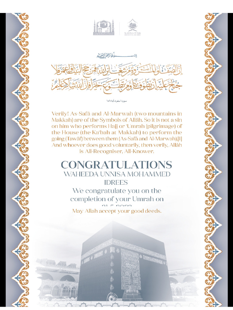 Umrah 16112023044333.082 | PDF