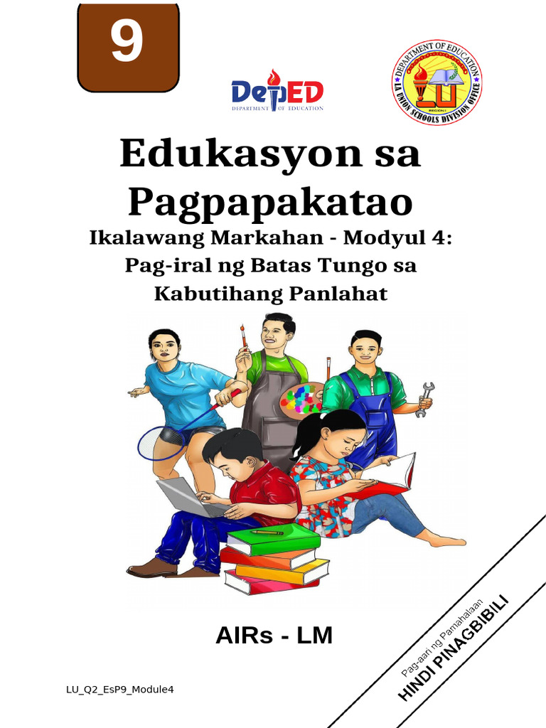 ESP 9 - LM - Q2 - Mod 4 | PDF