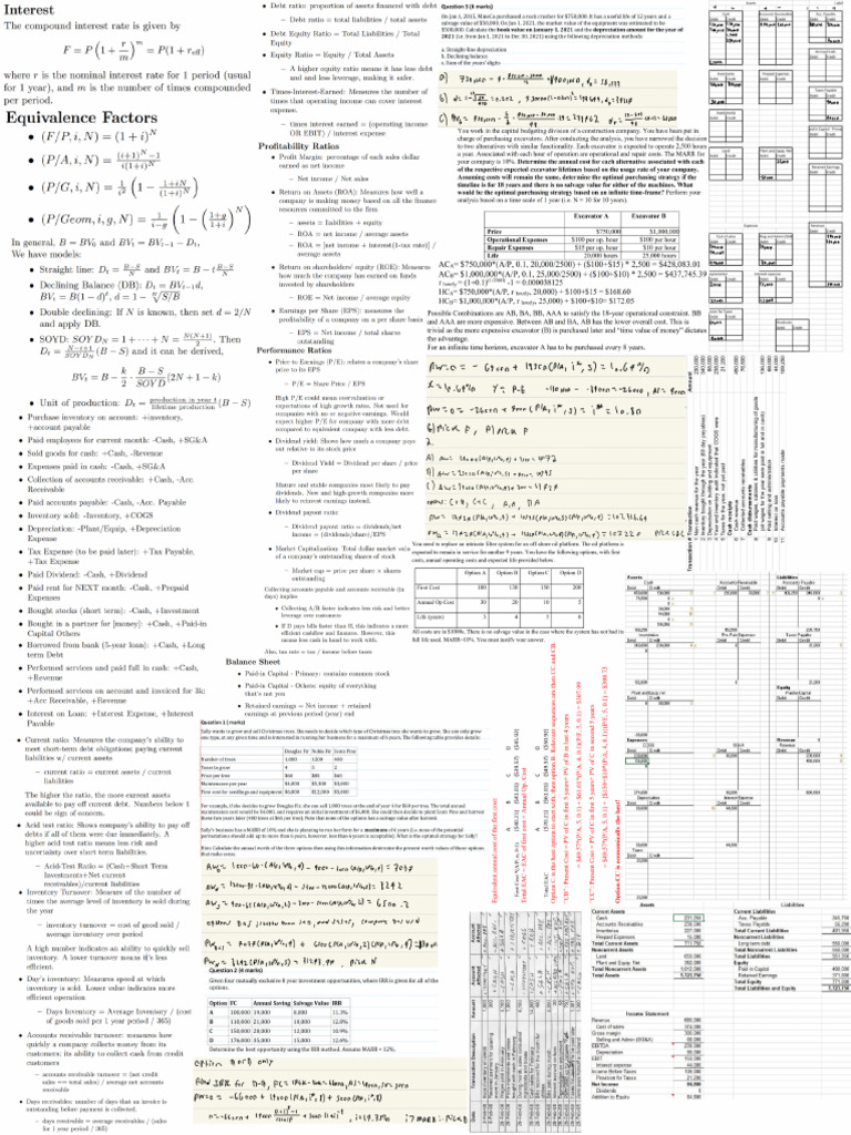 CHeet Midterm 2 | PDF