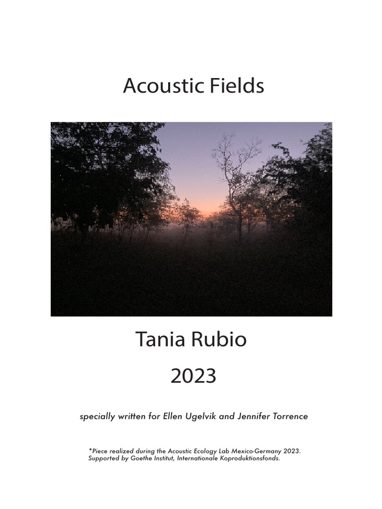 Acoustic Fields - 07.03.23.TRubio | PDF | Musicology | Acoustics