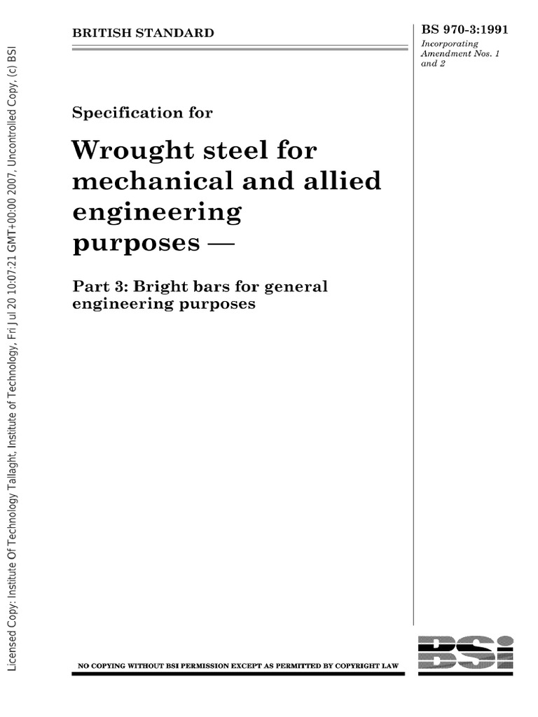 BS 970-3 1991 标准 | PDF