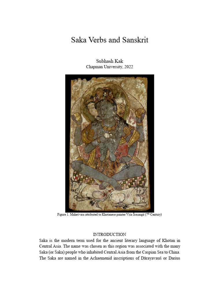 Saka Language and Its Cultural Impact | PDF | Lotus Sutra | Mahayana