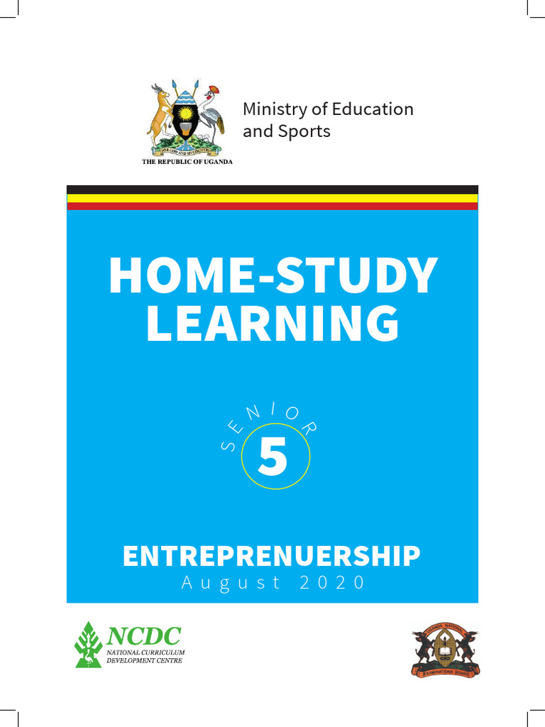 s5 Ent NCDC Textbook | PDF | Employment | Entrepreneurship