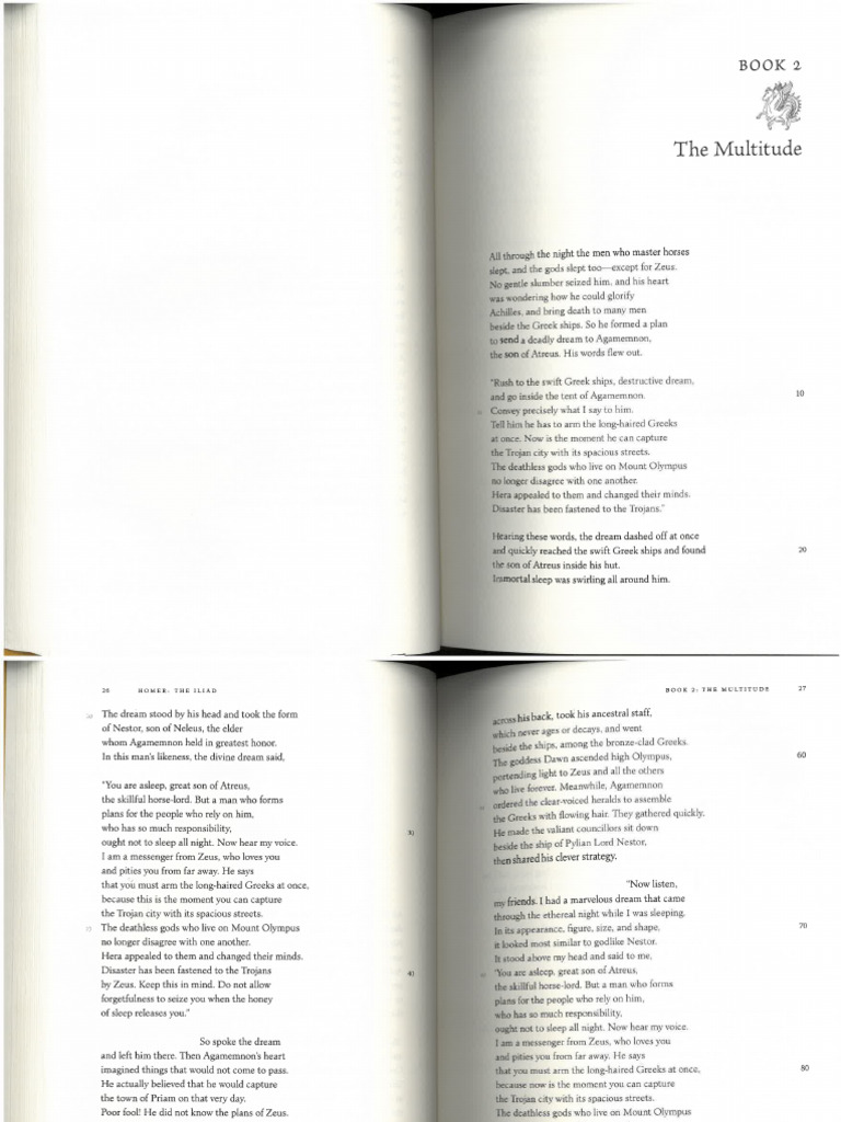 The Iliad_Book 2-1 | PDF