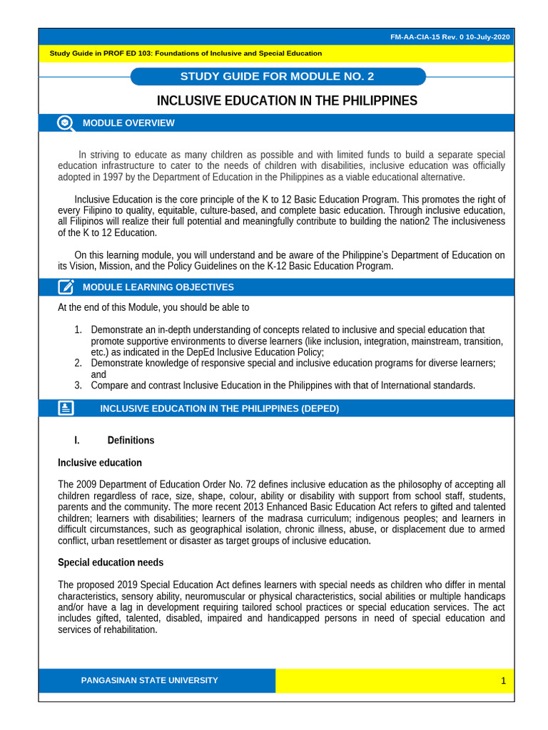 Study-Guide-Module-2-Foundations of Special and Inclusive Education ...