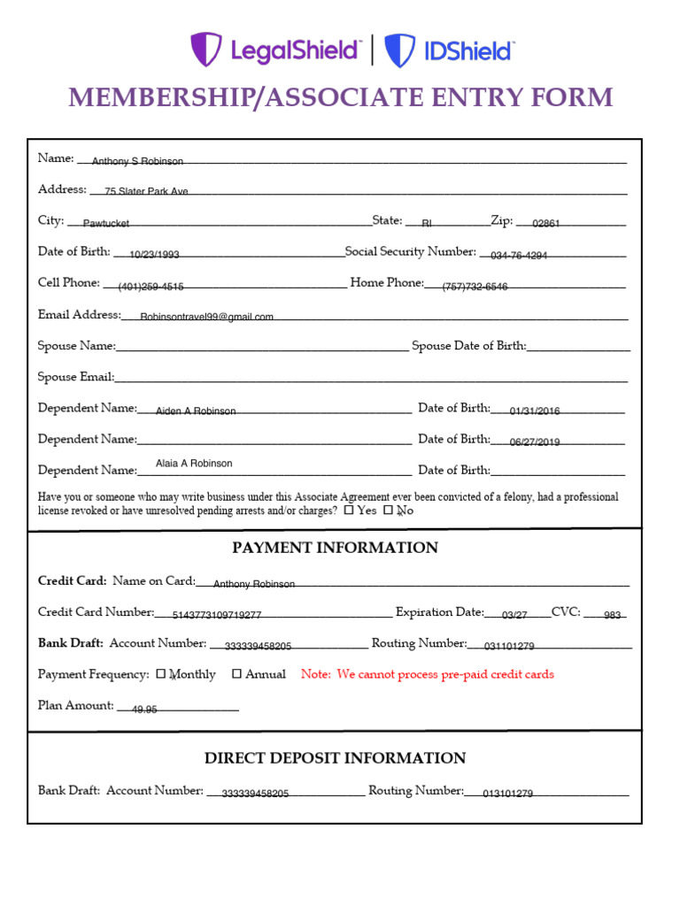 Membership/Associate Entry Form | PDF | Banking | Banking Technology