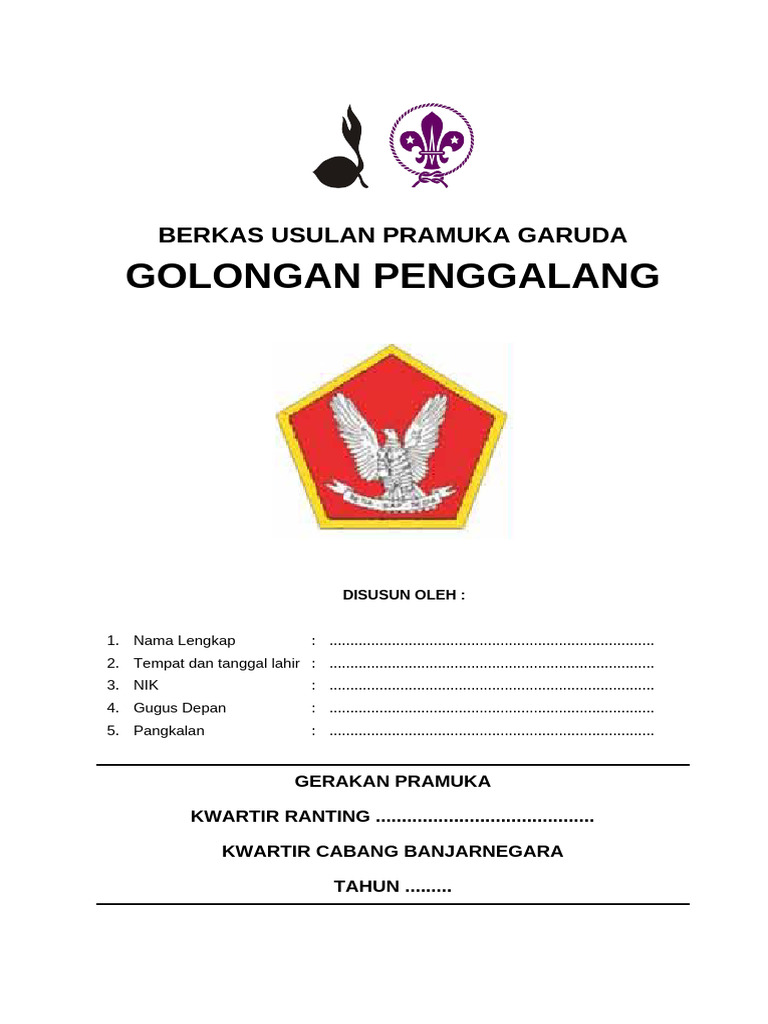 Berkas Usulan Pramuka Garuda - Penggalang | PDF