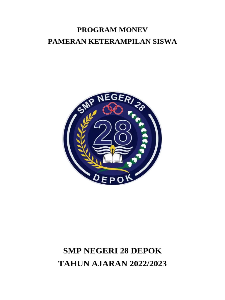 Program Monev Pameran Keterampilan Siswa | PDF