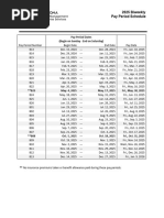 Payroll Schedule 2025-2026 | PDF