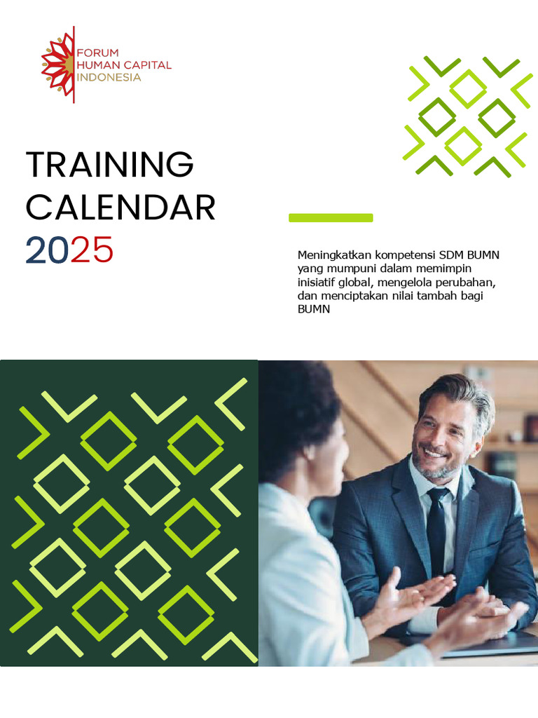 2025 BUMN Training Calendar Overview | PDF | Business | Human Resource ...