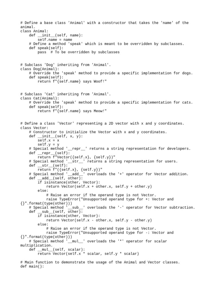 Polymorph Pdf Method Computer Programming Inheritance Object Oriented Programming