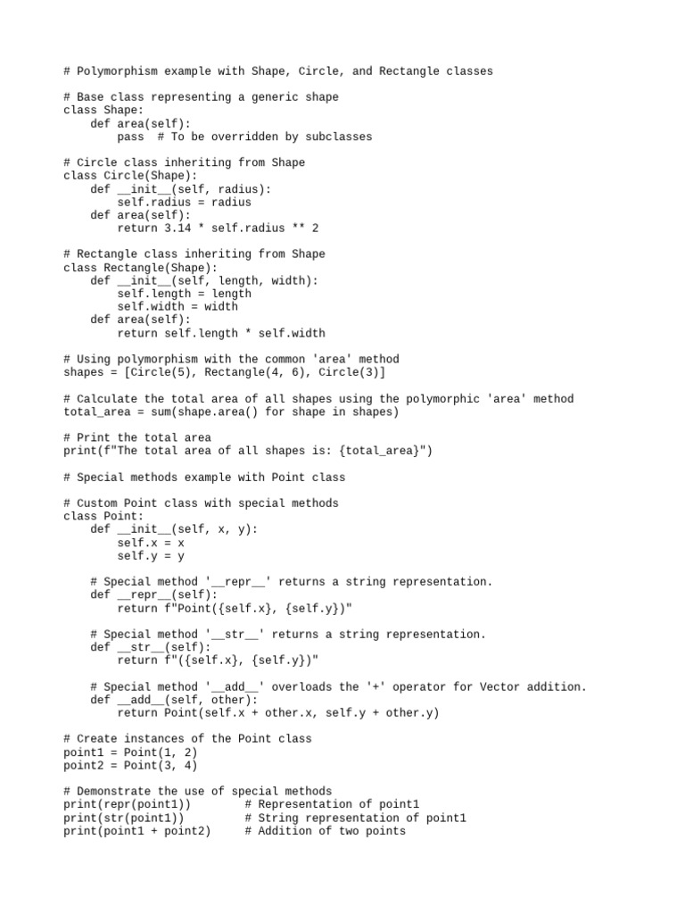 Poly_Morph_2 | PDF | Area | Inheritance (Object Oriented Programming)