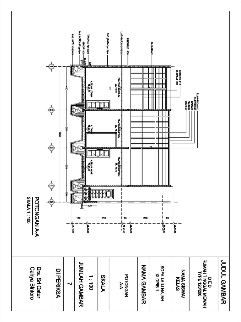 Potongan A-A 7 | PDF