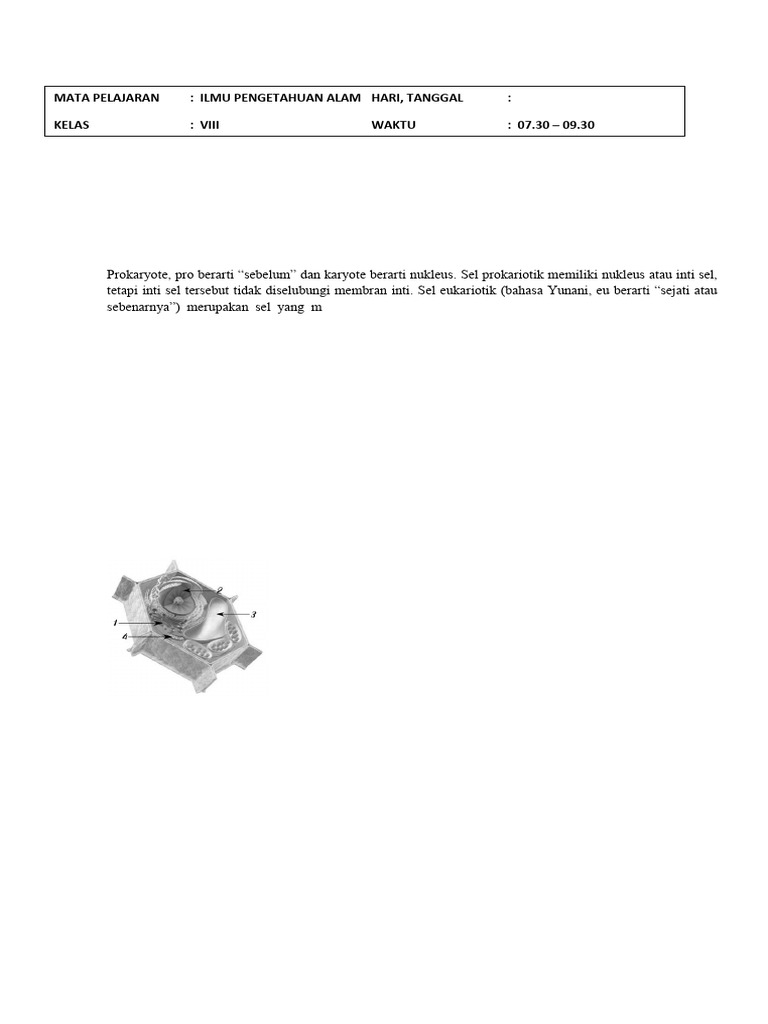 Ujian IPA Kelas VIII SMT Gasal | PDF