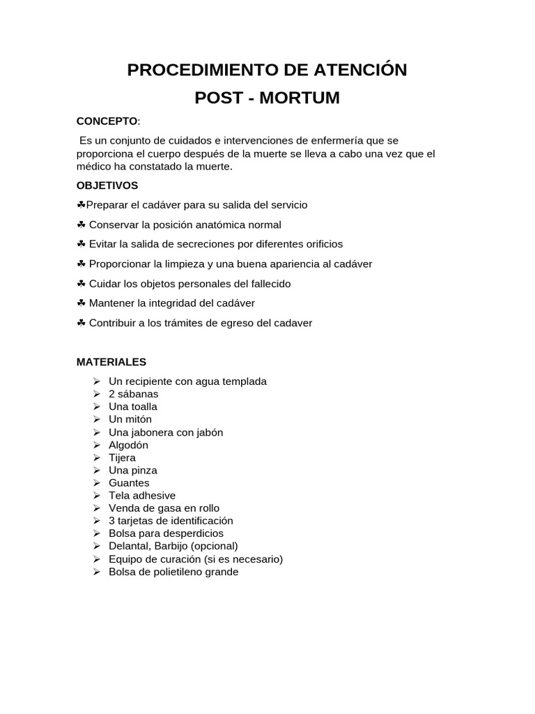Post Mortem | PDF