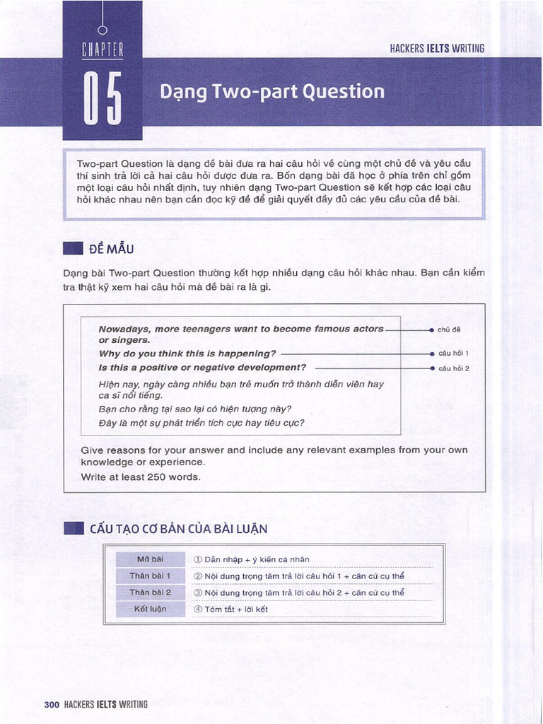 Hacker-Ielts-Writing - Task 2 - Chapter 5. Two-Part Question | PDF