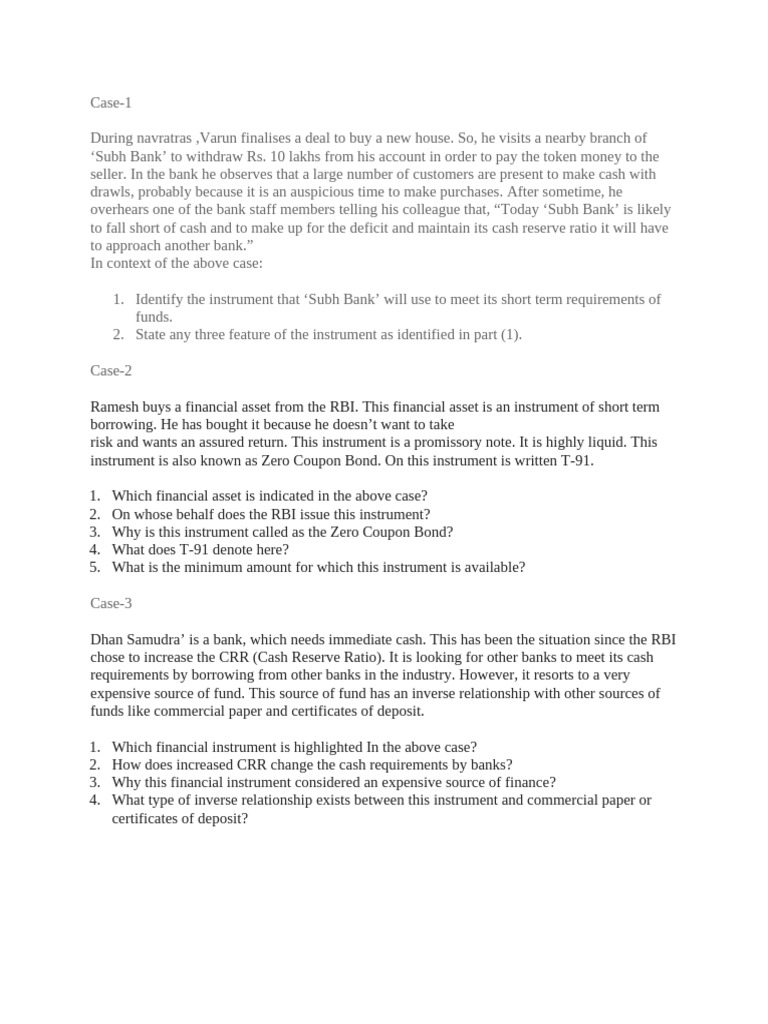 Short-Term Financial Instruments Explained | PDF