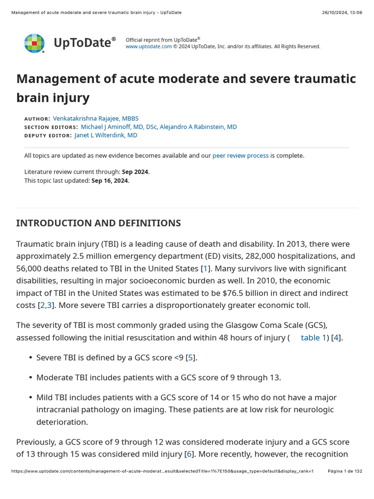 Tce 2 | PDF | Traumatic Brain Injury | Emergency Medical Services