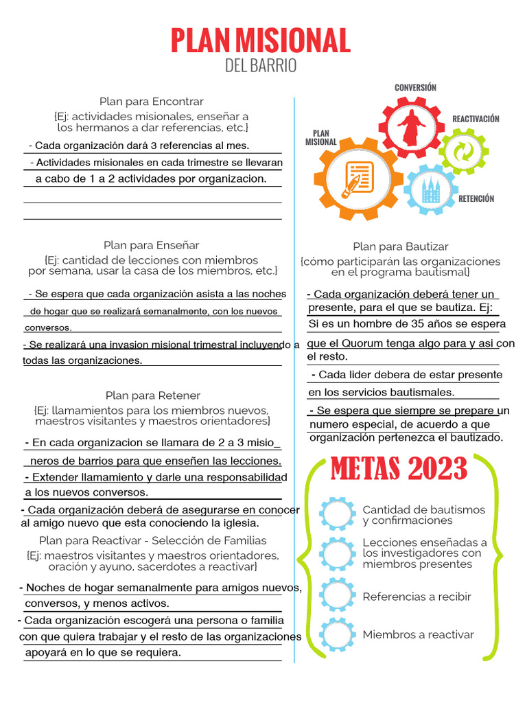 Plan Misional para Bautismos y Retención | PDF | Bautismo