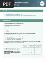 SF 36 Health Questionnaire | PDF | Emotions | Behavioural Sciences