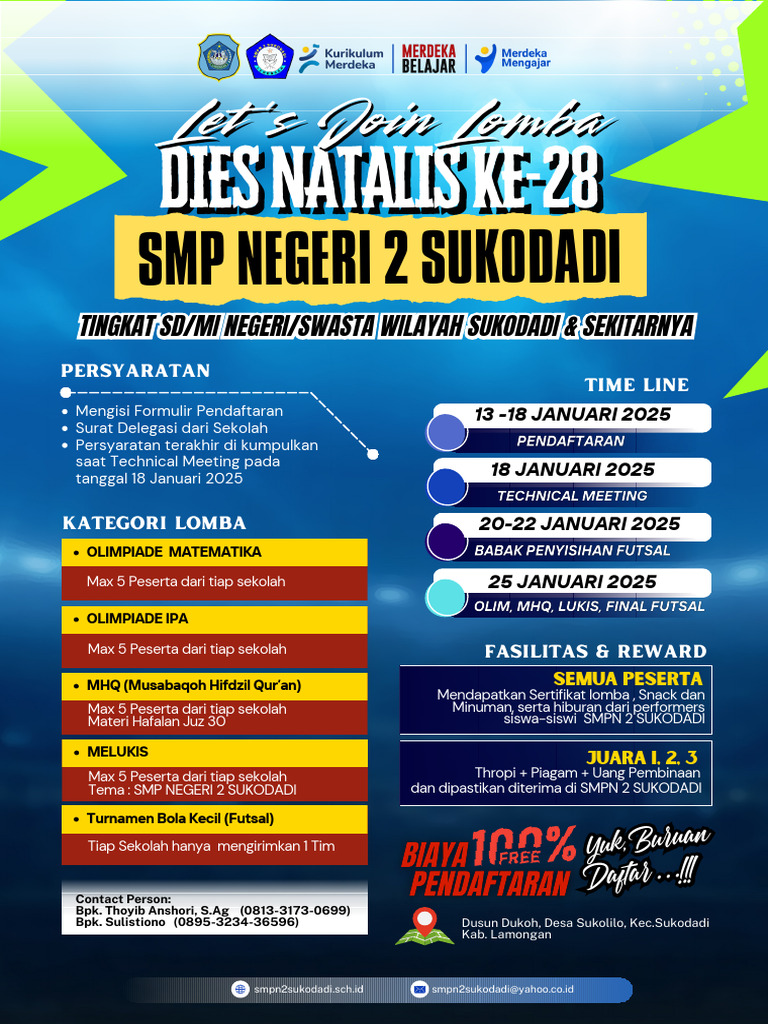 Lomba Dies Natalis SMPN 2 Sukodadi | PDF