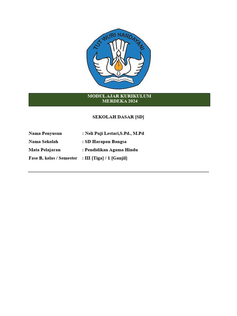 Modul Ajar Kumer 2024 Neli | PDF