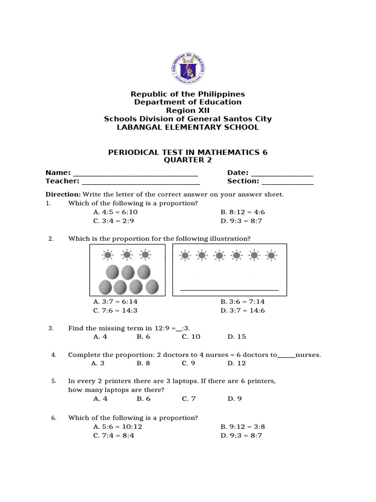 Q2 MATH 6 (2) | PDF | Multiplication | Exponentiation