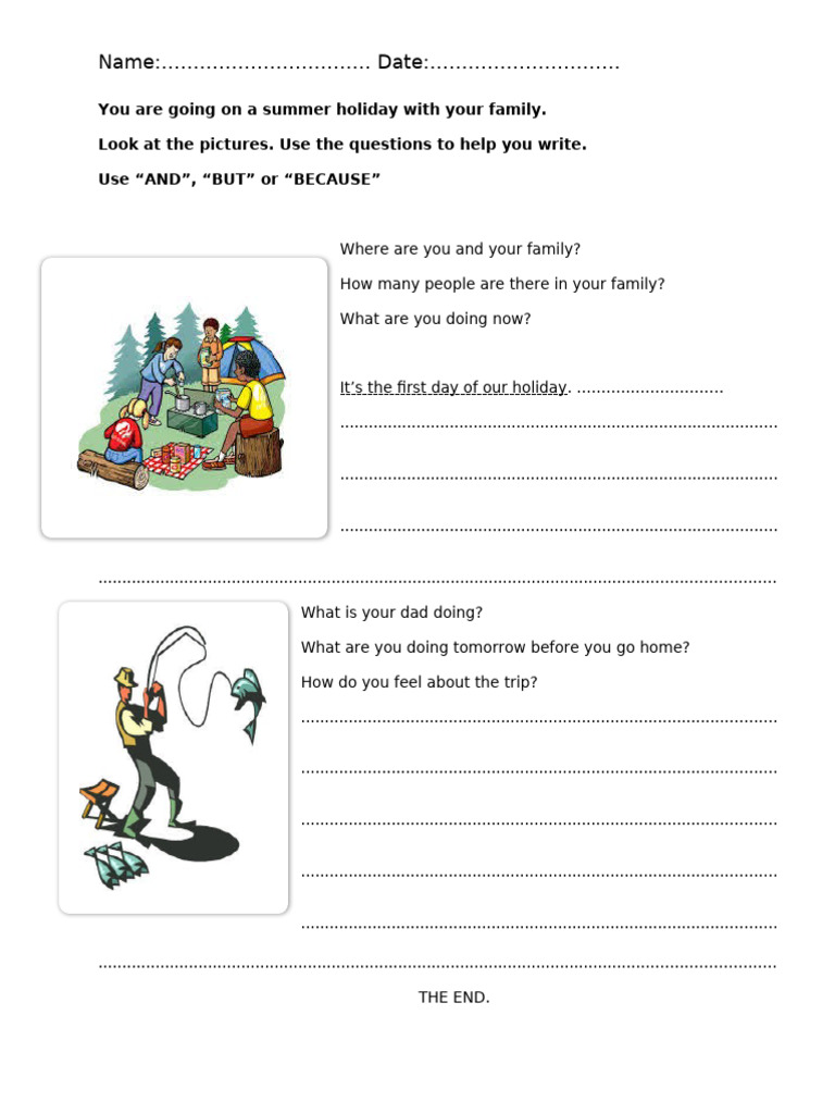 Summer Holiday Writing Prompt | PDF