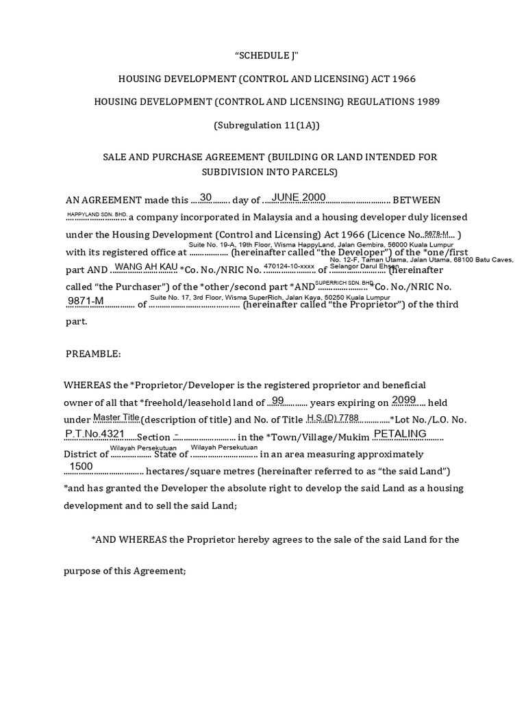 HDA Schedule-J FINAL | PDF