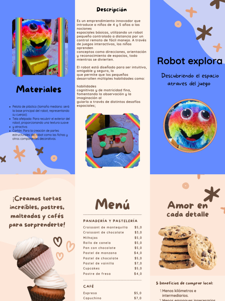 Robot educativo para niños interactivo | PDF | Pasteles | Postres