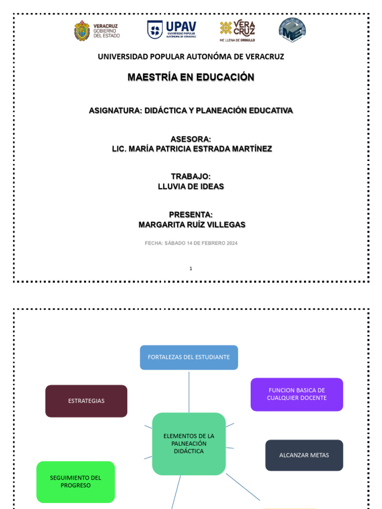 Tarea Lluvia de Ideas 14feb 24 M Paty | PDF | Evaluación | Maestros