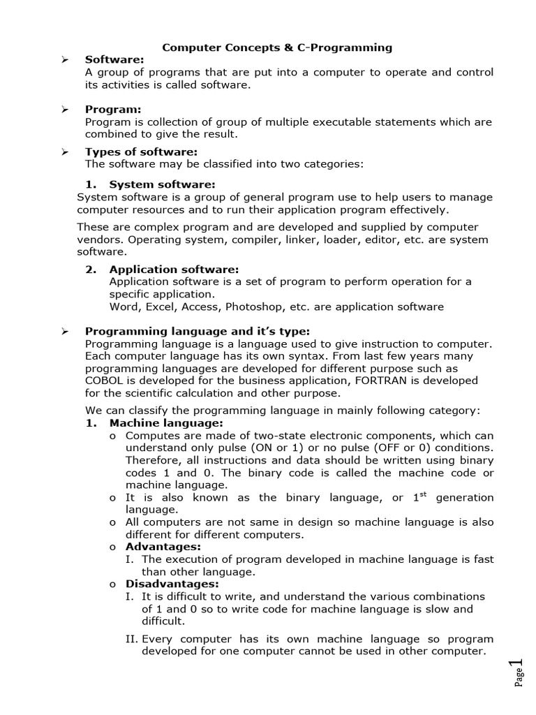 PST Bsc-Bca Unit 234 | PDF | Integer (Computer Science) | Data Type