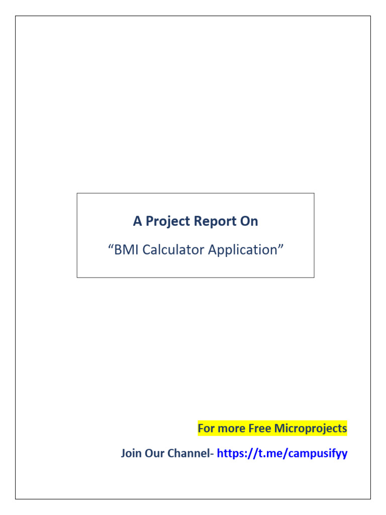MAD Microproject 2 by Campusify | PDF | Body Mass Index | Obesity