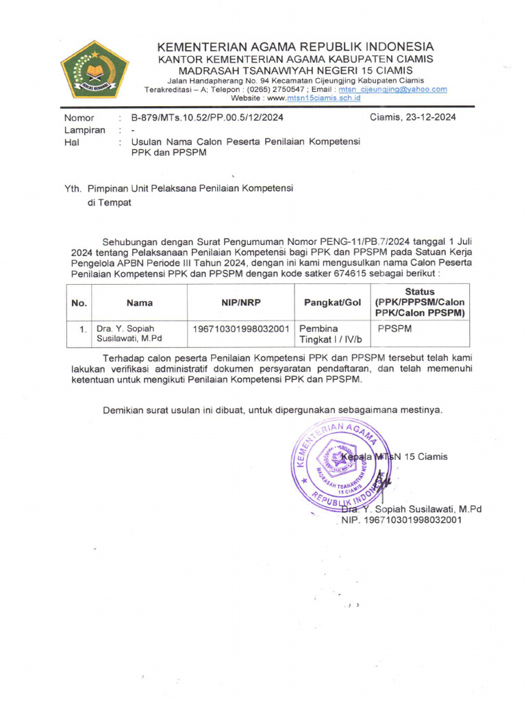 Pengajuan PPSPM | PDF