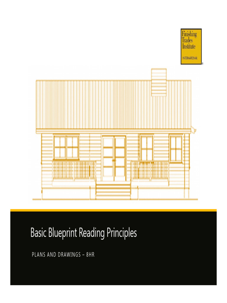8HR Blueprint Reading Principles - InST | PDF | Foot (Unit) | Drawing