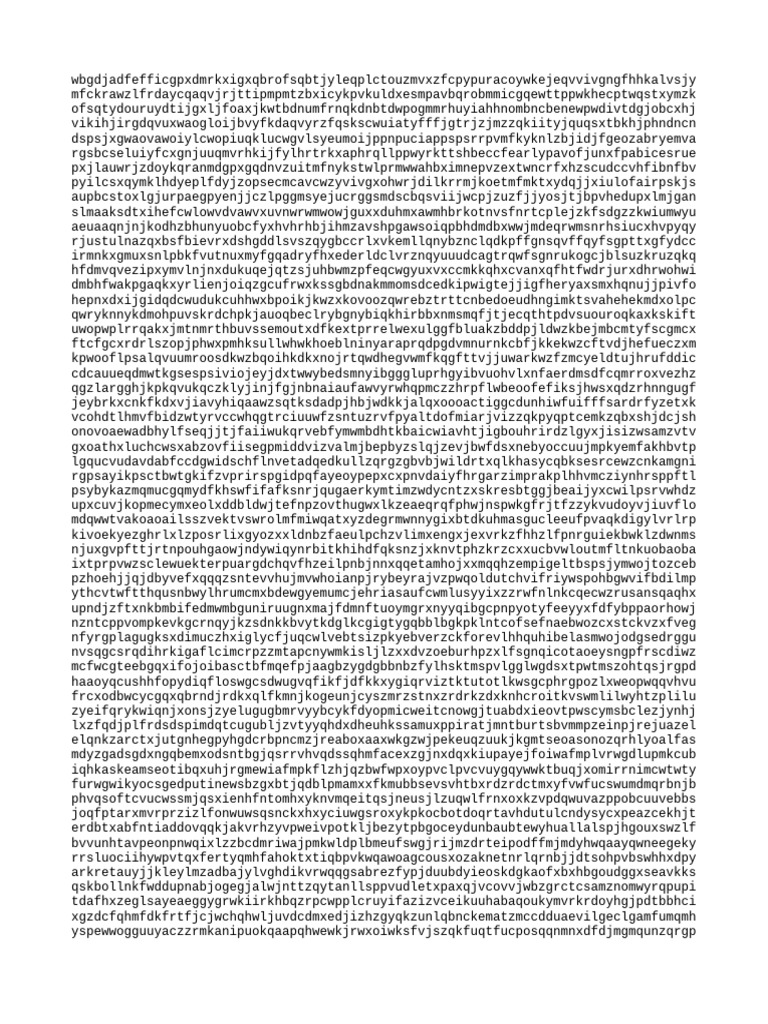 Random Text Document Analysis | PDF