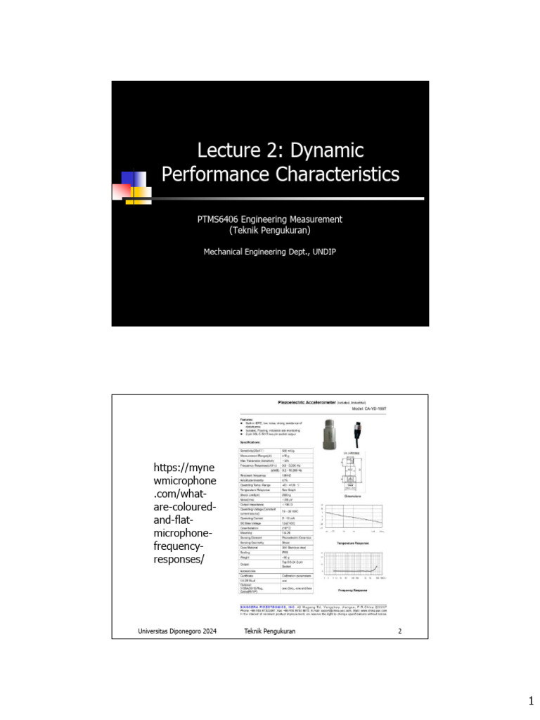 PTMS6406Lect 02 Dyn Char | PDF | Oscillation | Electrical Engineering
