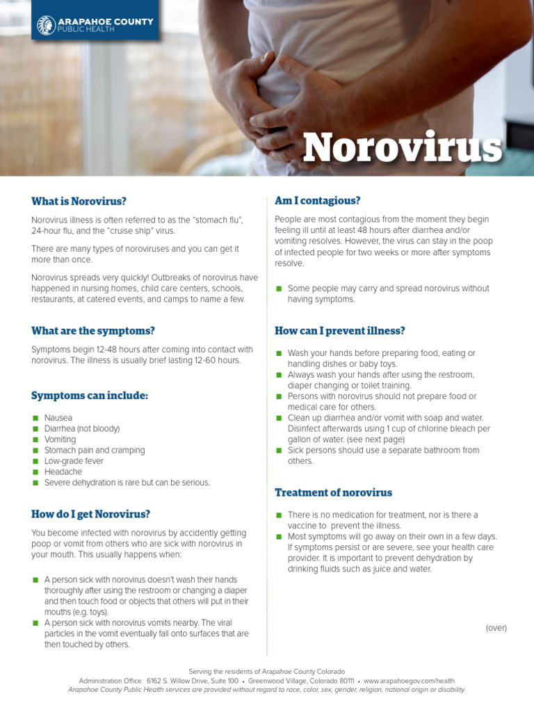 Norovirus Fact Sheet 2 | PDF | Medicine | Immunology