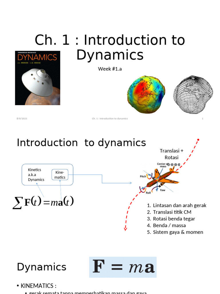 Ch 1 - Introduction to Dynamics | PDF | Classical Mechanics | Physics