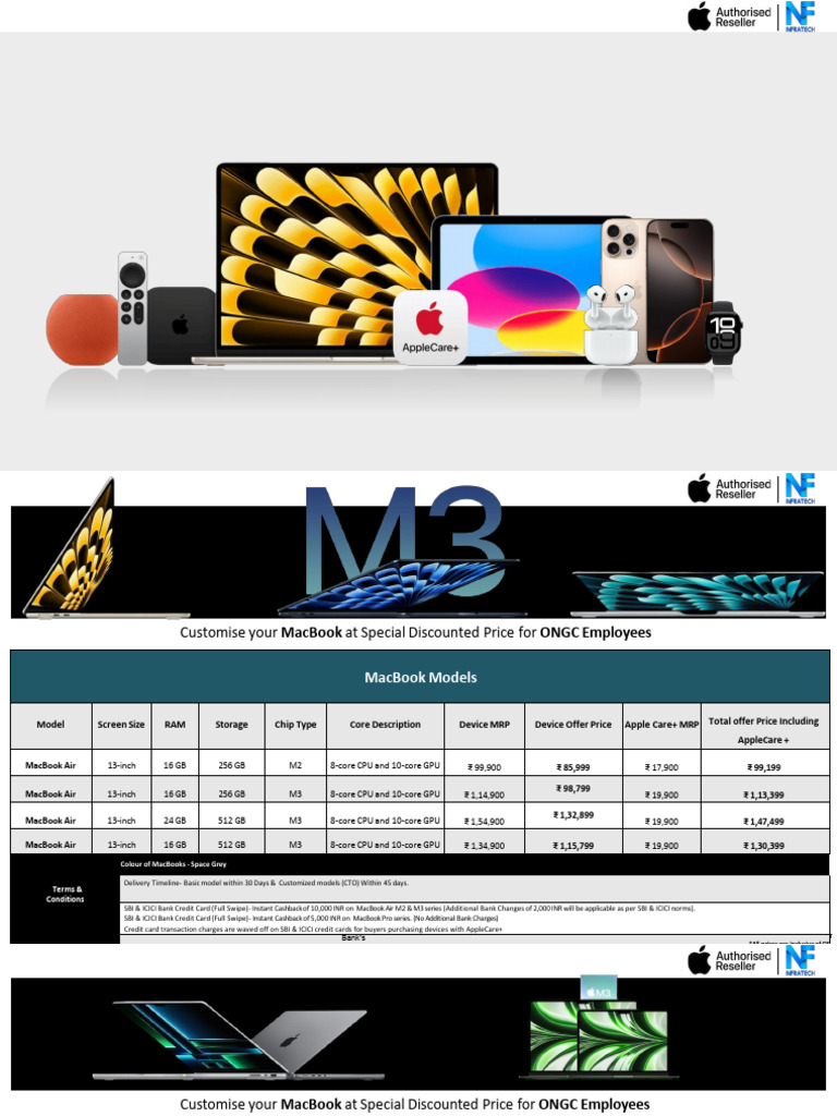 Exclusive Apple Offers for ONGC Employees | PDF | Credit Card | I Pad