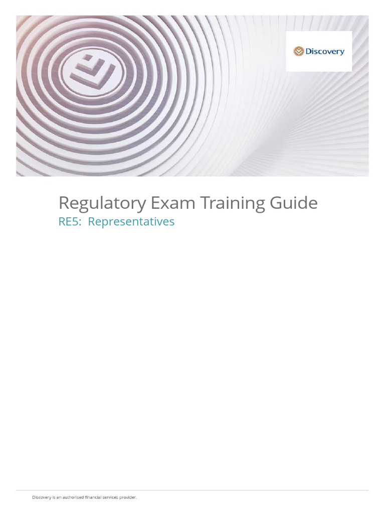 Discovery FAIS RE5 Study Material - Edited | PDF | Insurance ...