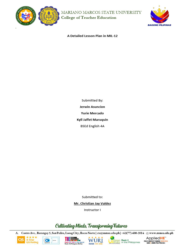 Lesson Plan MIL | PDF | Lesson Plan | Information Literacy Lesson Plan MIL | PDF | Lesson Plan | Information Literacy