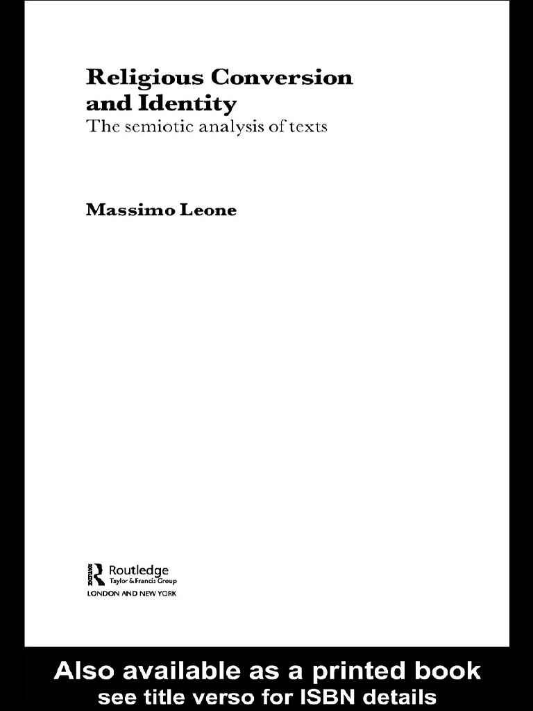 Massimo Leone - Religious Conversion and Identity (2004) | PDF ...
