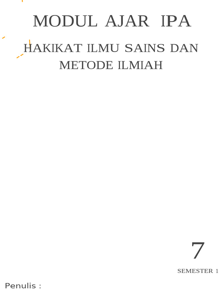 Modul Ajar Hakikat Sains Edit 16 JP | PDF