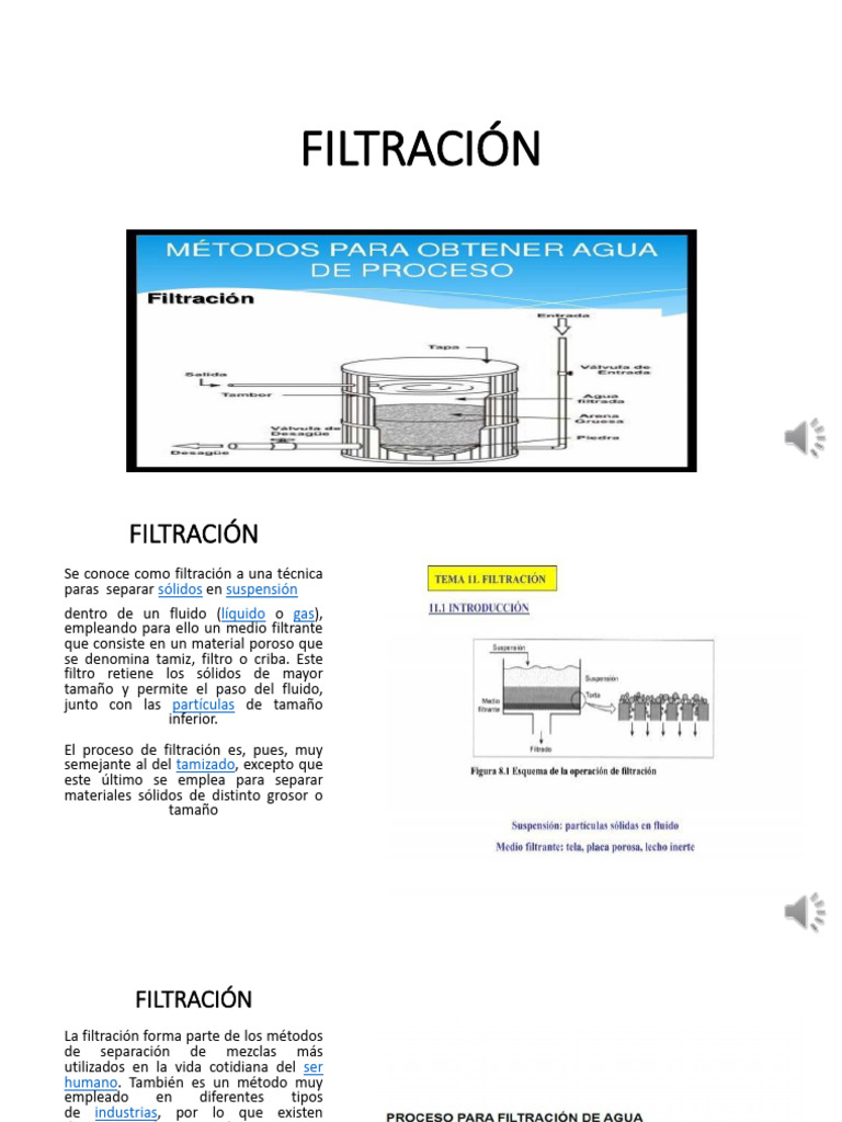 Técnicas de Filtración y sus Usos | PDF | Filtración | Química