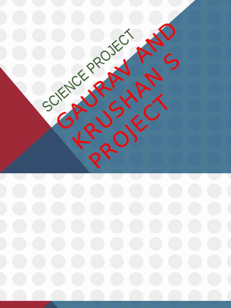 Science Project | PDF