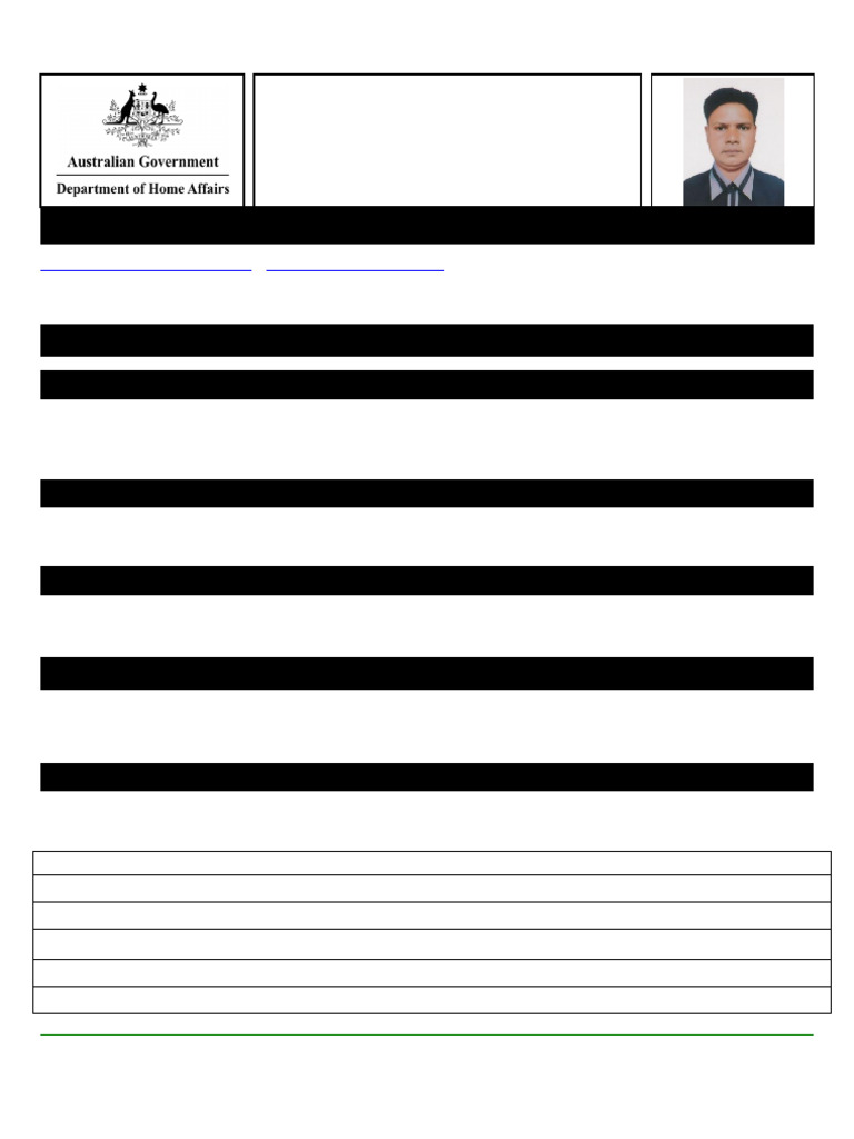 Application Letter MD BOKUL MOLLAHA | PDF | Passport | Identity Document