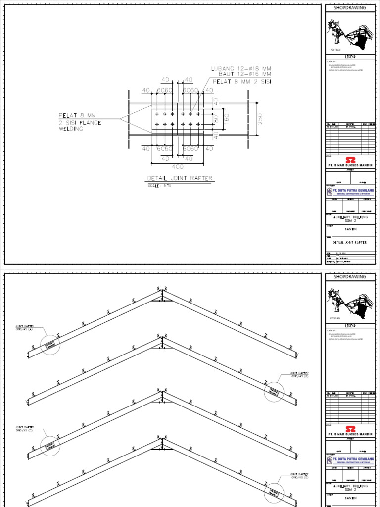 Joint Rafter Kantin | PDF