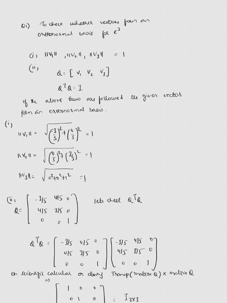Solved Orthogonality Problems | PDF