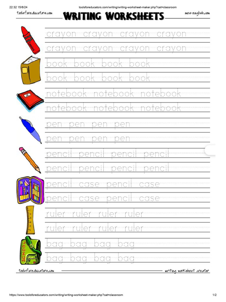 Writing Writing-Worksheet-Maker - PHP Cat Classroom | PDF